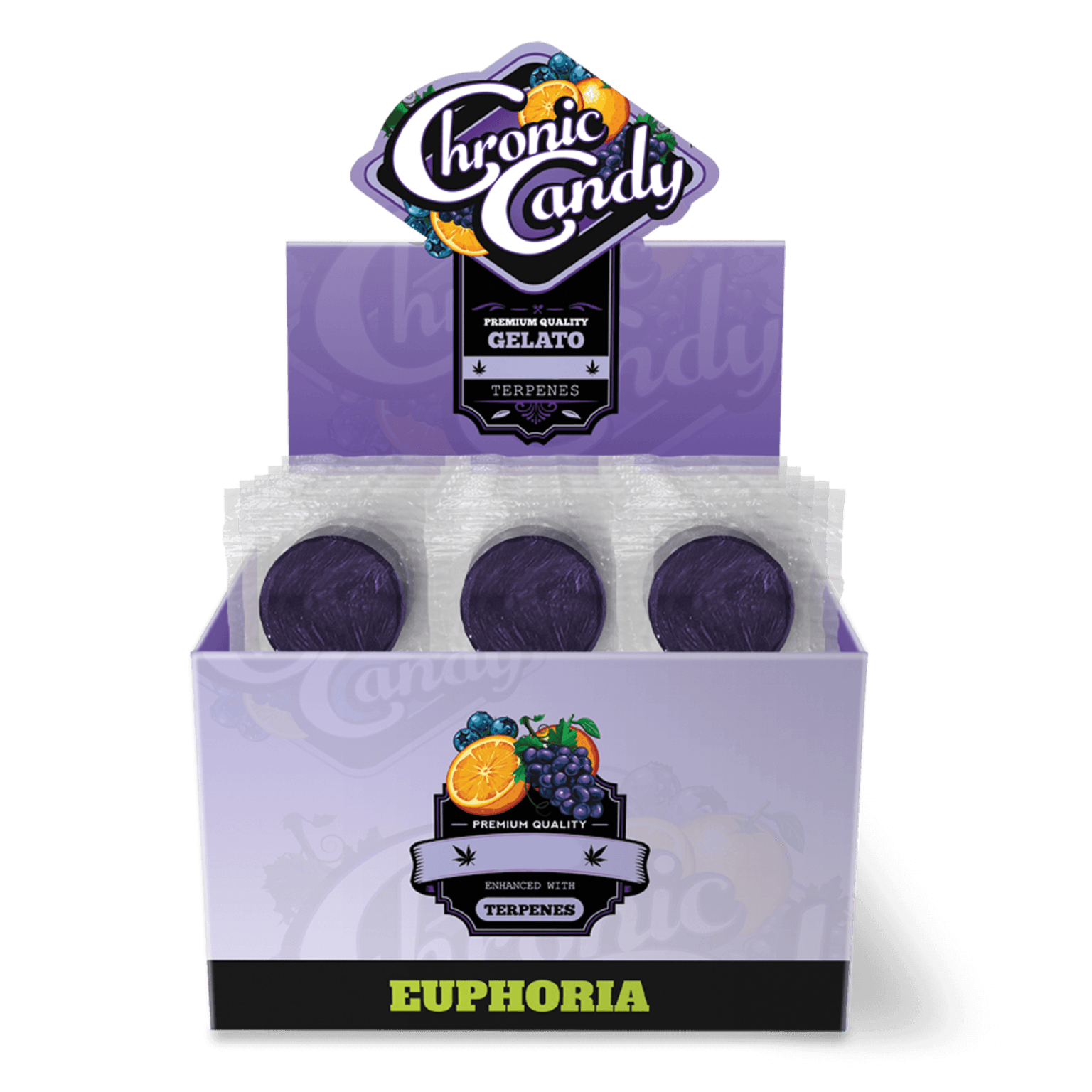 Chronic-Candy Hemp Lollipop 3 Flavors Mix – 10 Lollipops – American ...